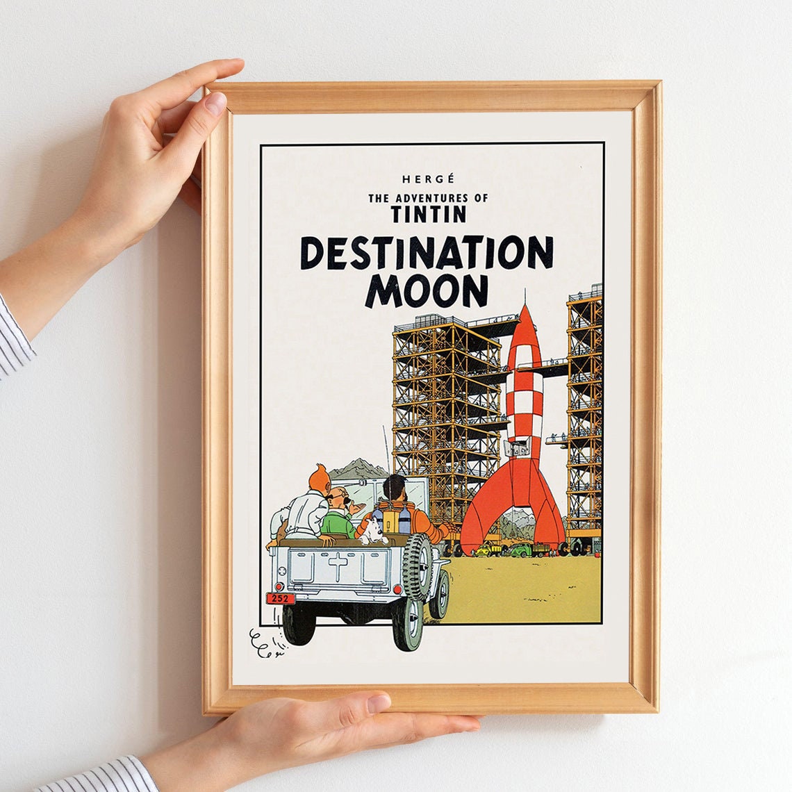 Tintin Poster Tintin Herg Art Exhibition Poster Tintin | Etsy
