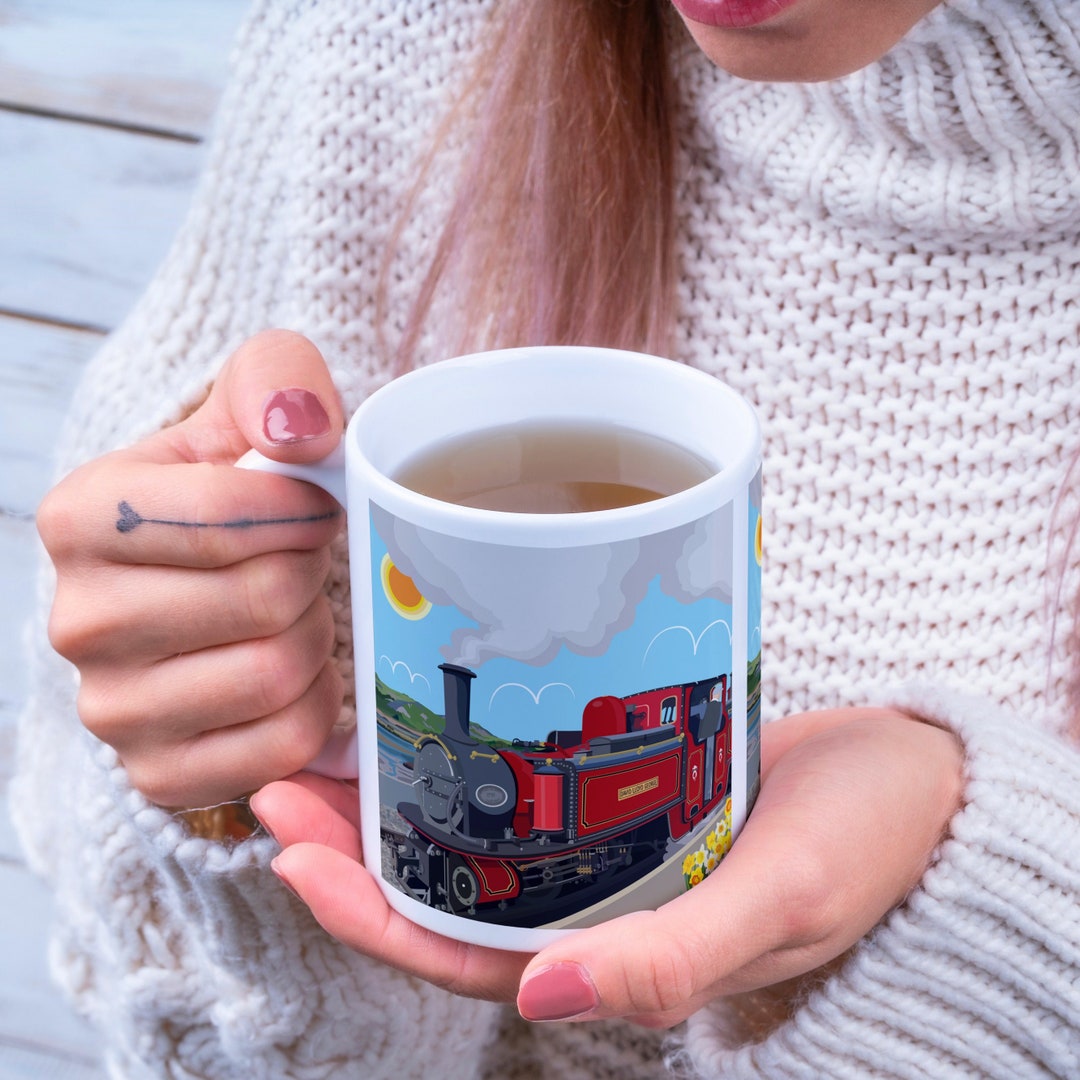 Ffestiniog Steam Train, David Lloyd George, Wales, Welsh Scenery, Mug ...