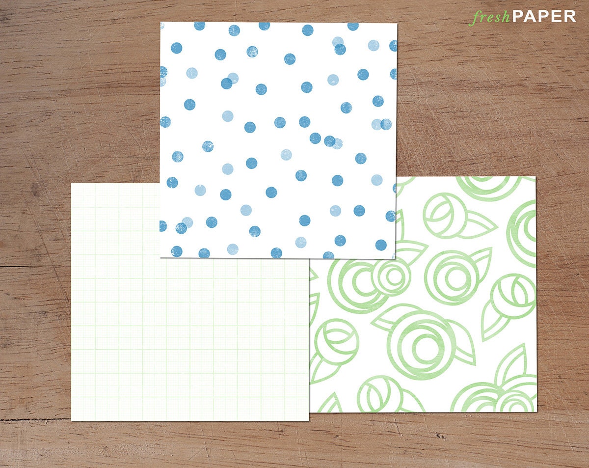 Papel digital azul y verde, papel digital azul, papel digital estampado ...