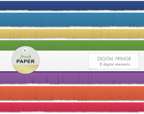 Digital Fringe Fringe Clipart Digital Paper Fringe Fringe | Etsy Australia