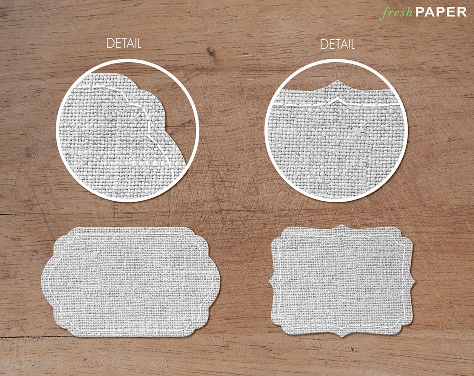 Rustic Labels Clipart, Digital Labels, Digital Linen Frames, Fabric ...