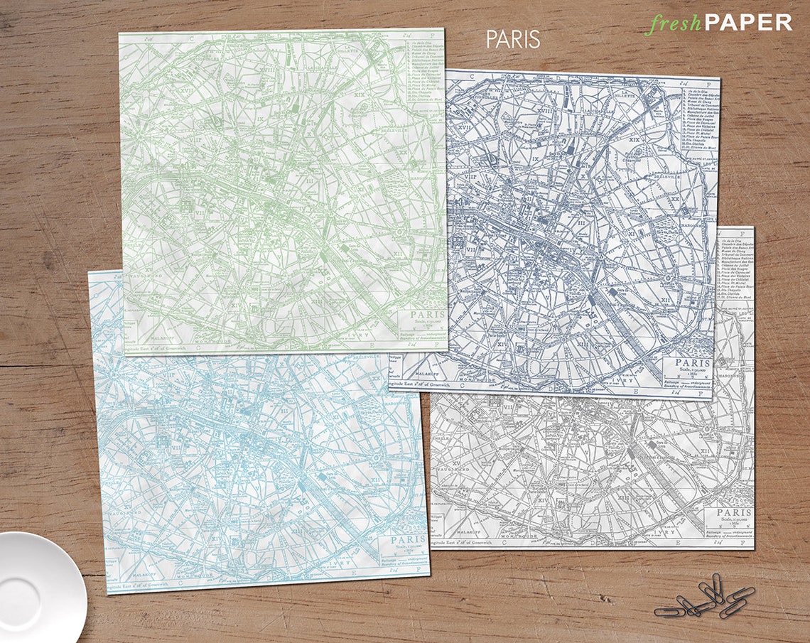 Map Digital Paper City Maps Vintage Maps Maps London Map - Etsy