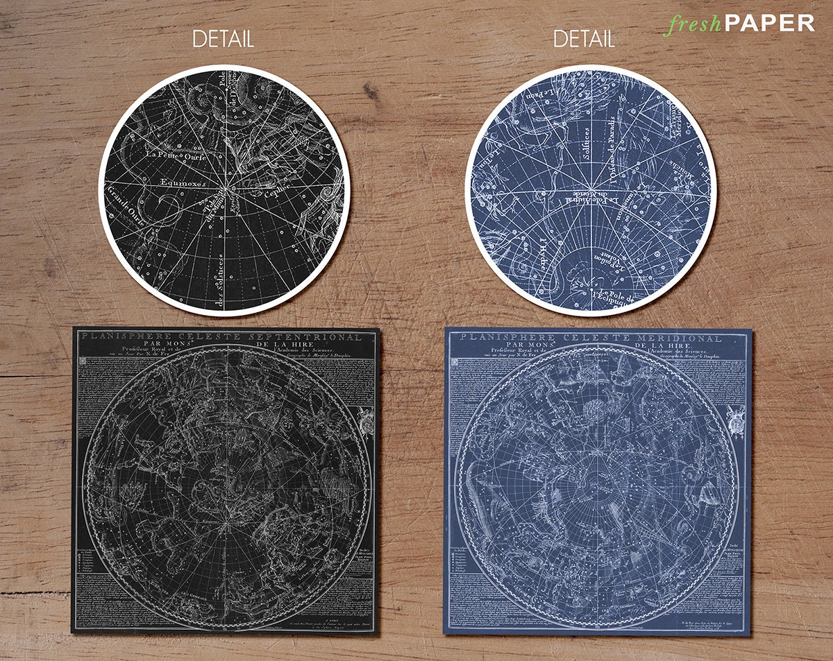 Constellation Digital Paper, Star Digital Paper, Night Sky Digital ...