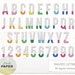 Letter Clipart, Colorful Letters, Rainbow Letters Clipart, Color ...