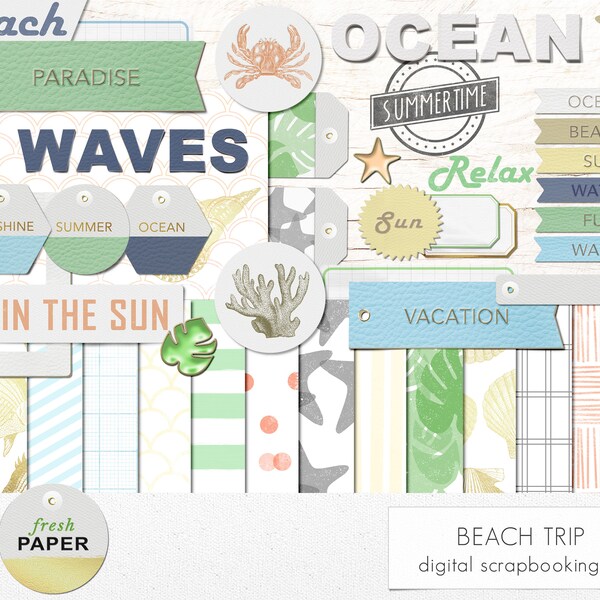 Beach Scrapbook - Etsy