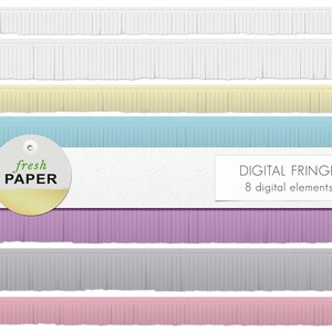 Fringe Clipart, Fringe Border, Digital Stickers, Digital Fringe ...