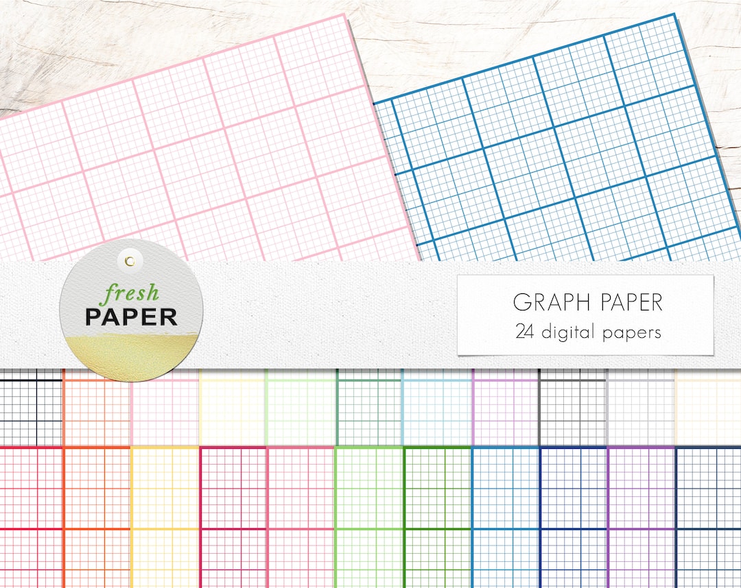 Digital Graph Paper Grid Digital Paper Rainbow Graph Paper - Etsy