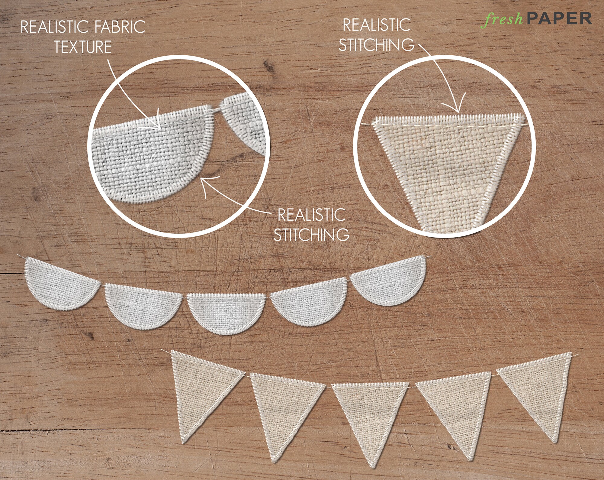Digital Bunting, Bunting Clipart, Clipart Bunting, Burlap Bunting ...