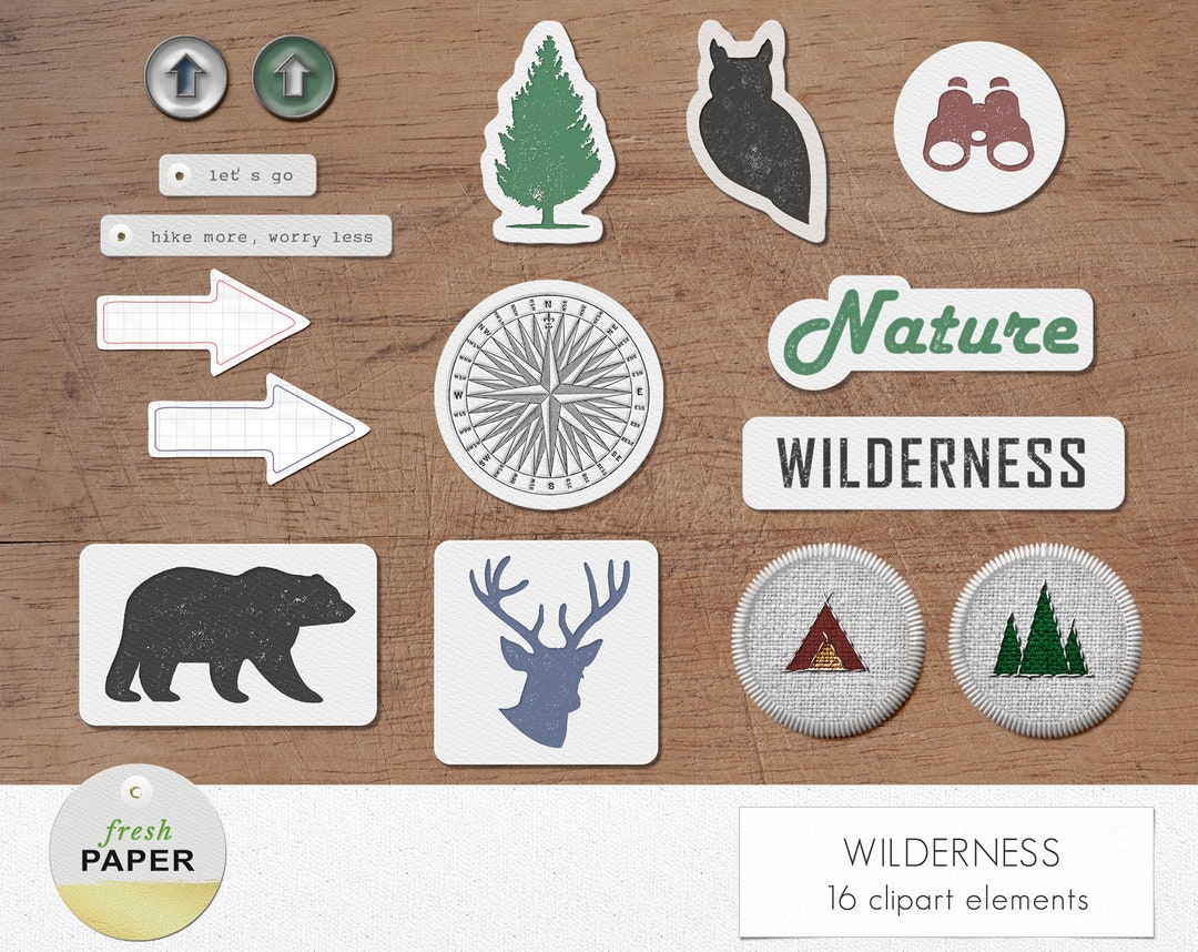 Nature Clipart, Forest Clipart, Camping Clipart, Hiking Clipart, Forest ...
