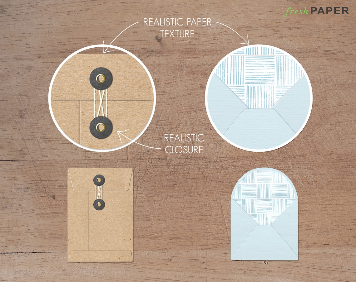 Digital Envelopes, Clipart Envelopes, Envelope Clipart, Scrapbook ...