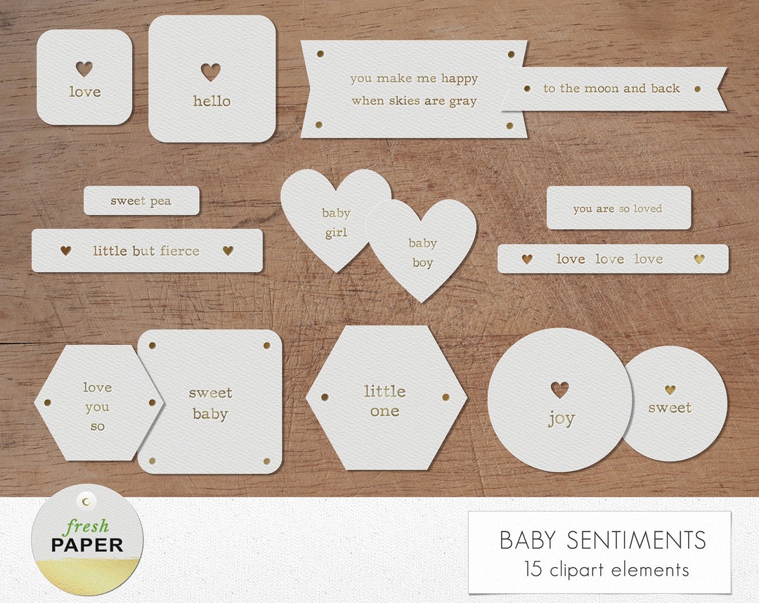 Baby Clipart, Clipart Tags, Digital Tags Baby, Baby Words, Baby ...