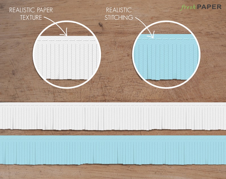 Fringe Clipart, Fringe Border, Digital Stickers, Digital Fringe ...