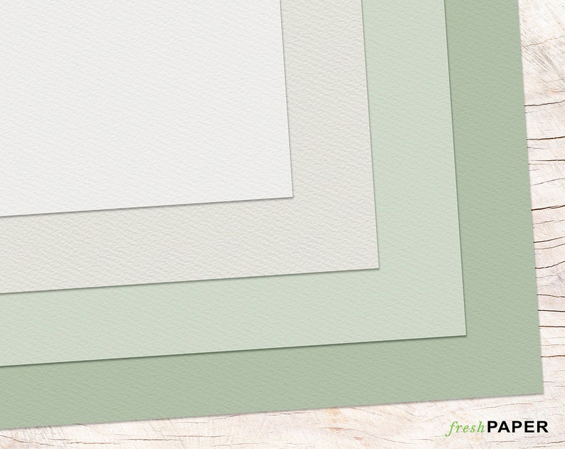 Digital Cardstock Natural Colors, Digital Paper, Blue Cardstock, Green ...