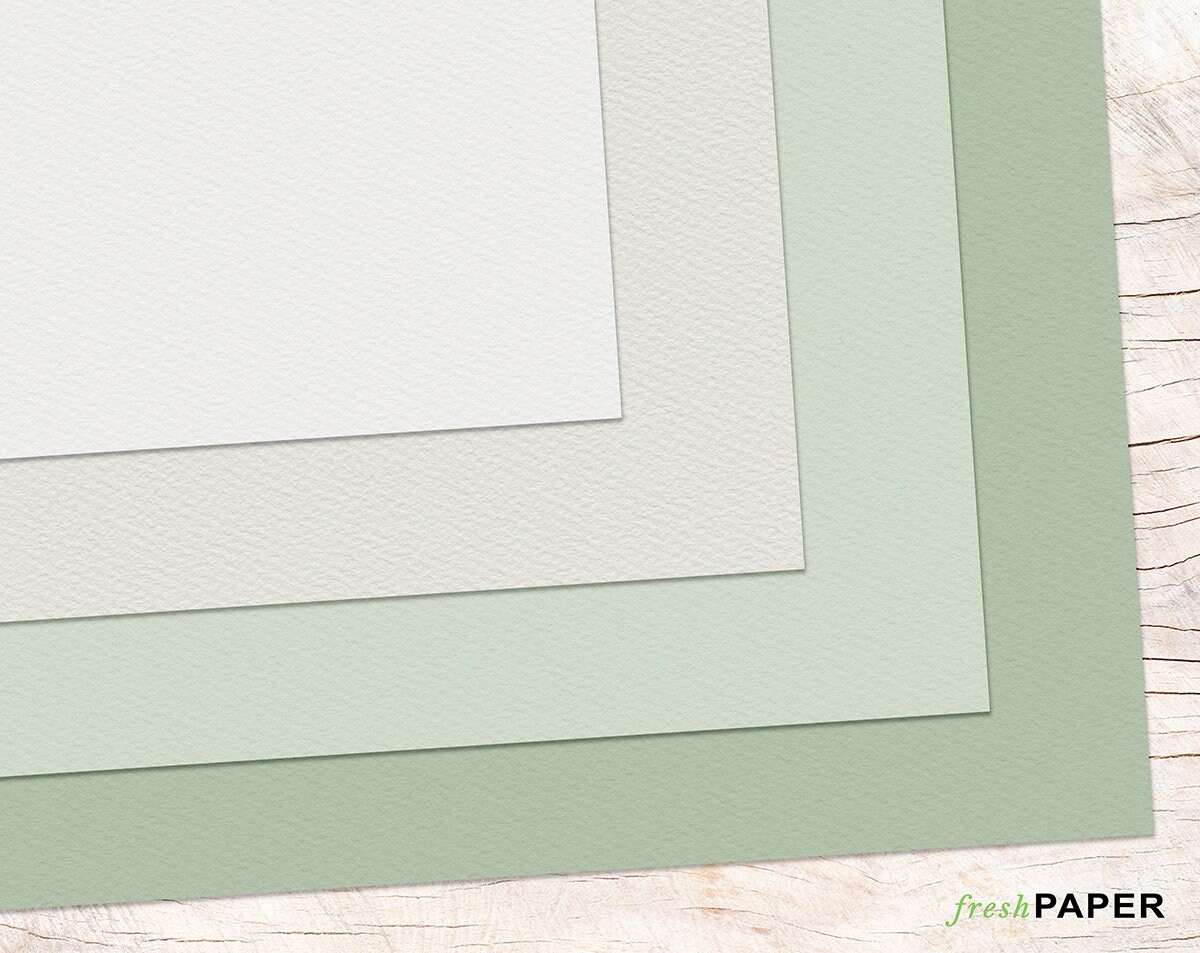 Digital Cardstock Natural Colors, Digital Paper, Blue Cardstock, Green ...