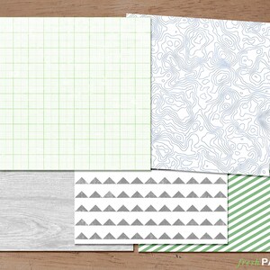 Nature Digital Scrapbooking Kit, Nature Clipart, Nature Digital Paper ...