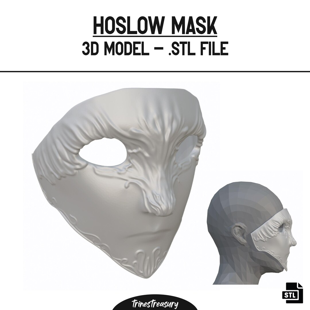 Hoslow Mask 3D Model - STL File for 3D Printing - Etsy