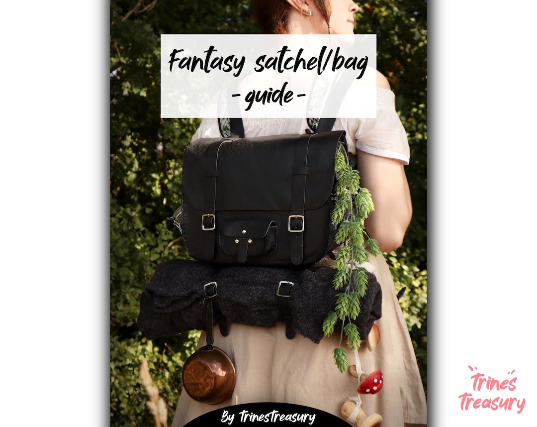 Fantasy Satchel/bag Tutorial/guide A4 and US Letter Patterns Instant ...