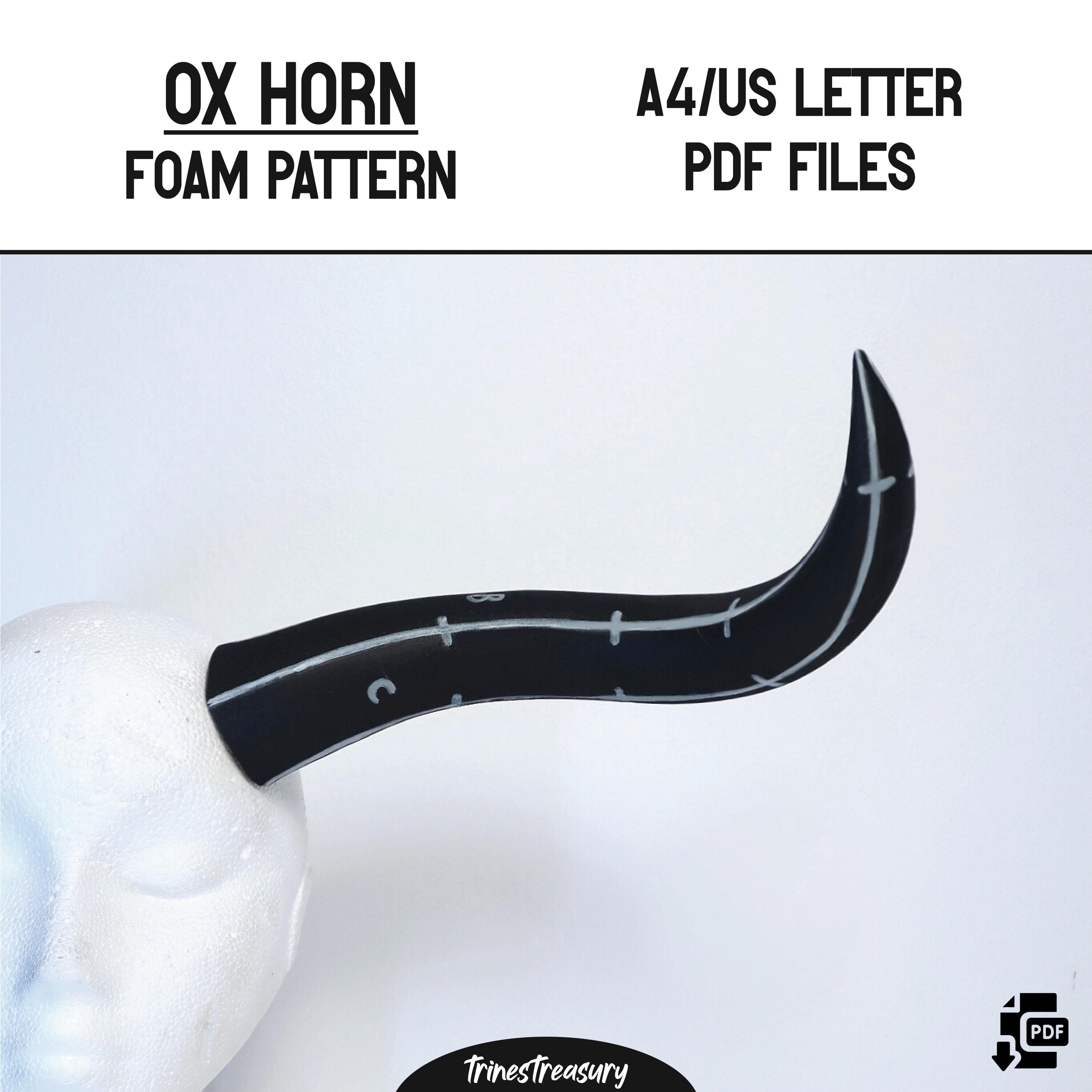 Ox Horn Pattern for EVA Foam - A4 and US Letter - Instant Digital ...
