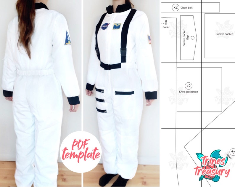 Diy Space Astronaut Suit Sewing Pattern Instant Digital Etsy