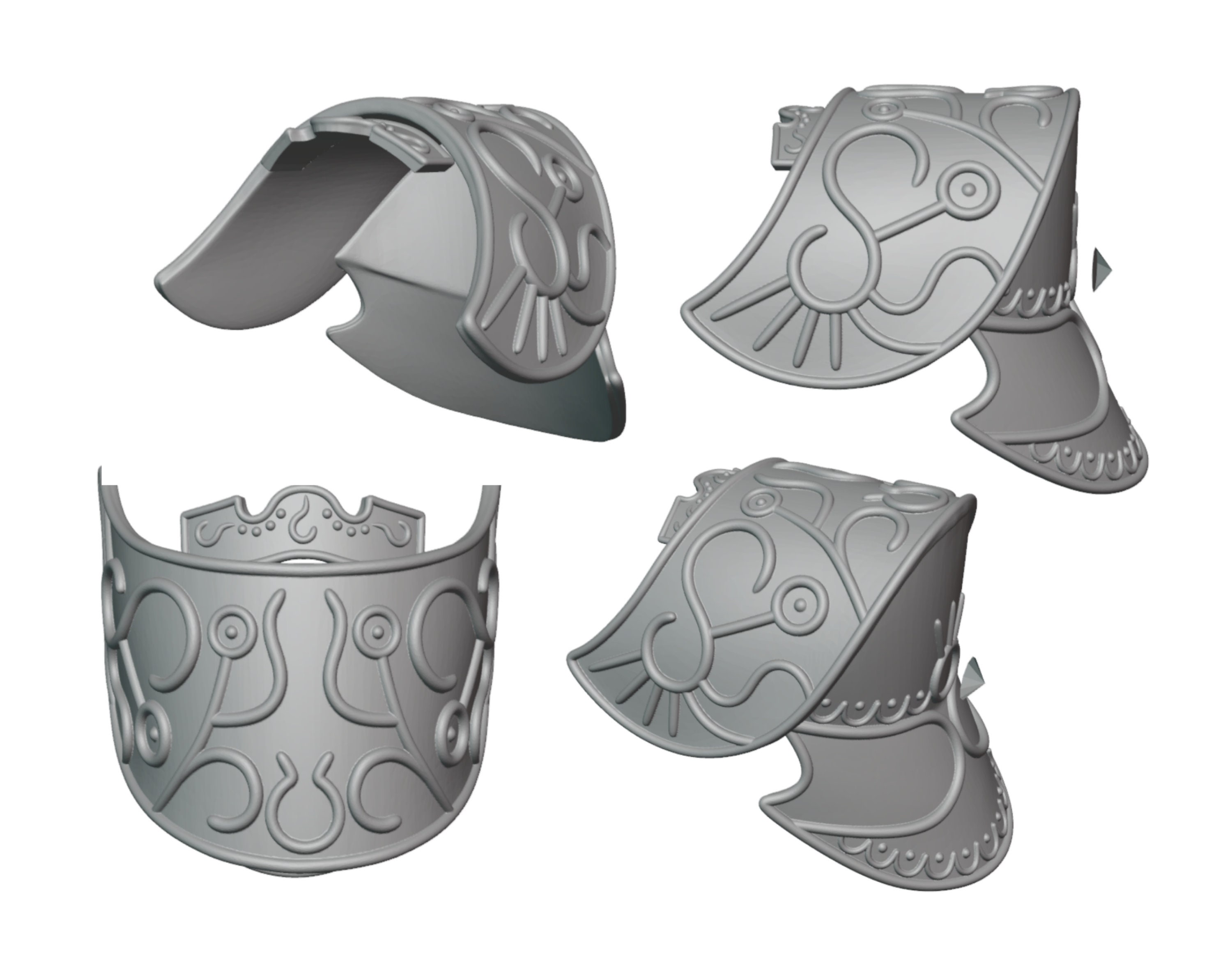 Twilight Princess Zelda Cosplay 3D Models STL Files for 3D - Etsy