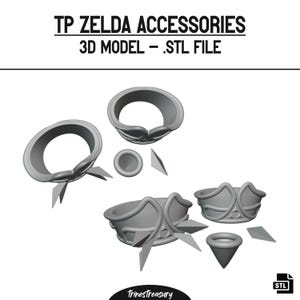 Twilight Princess Zelda Cosplay 3D Models - STL Files for 3D Printing ...