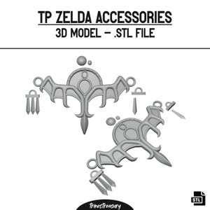 Twilight Princess Zelda Cosplay 3D Models - STL Files for 3D Printing ...