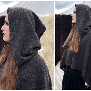 Simple Hooded Poncho Sewing Pattern + Guide (3 Different Hood Shapes ...