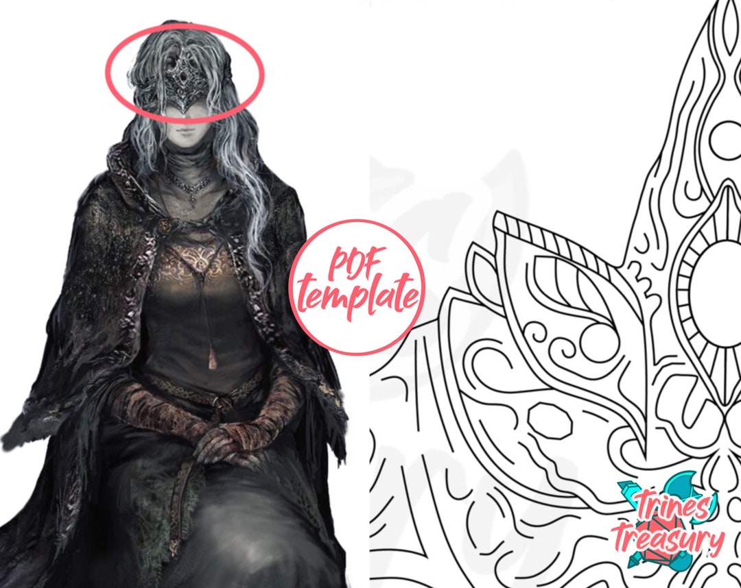 Dark Souls 3 Inspired Fire Keeper Crown Blueprint/template! A4 AND US ...