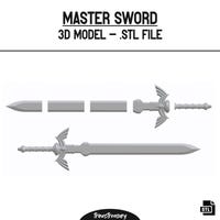 Master Sword & Scabbard STL Files | Life Sized | High Detail - Etsy Canada