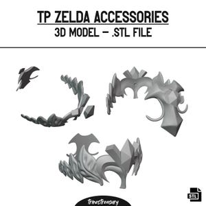 Twilight Princess Zelda Cosplay 3D Models - STL Files for 3D Printing ...