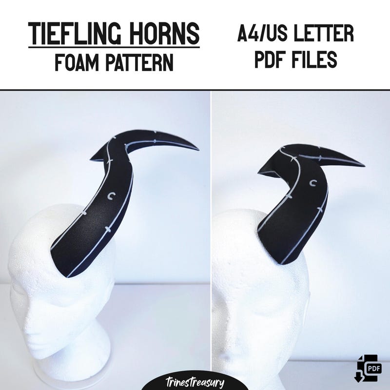 Curved Horns Pattern - Etsy