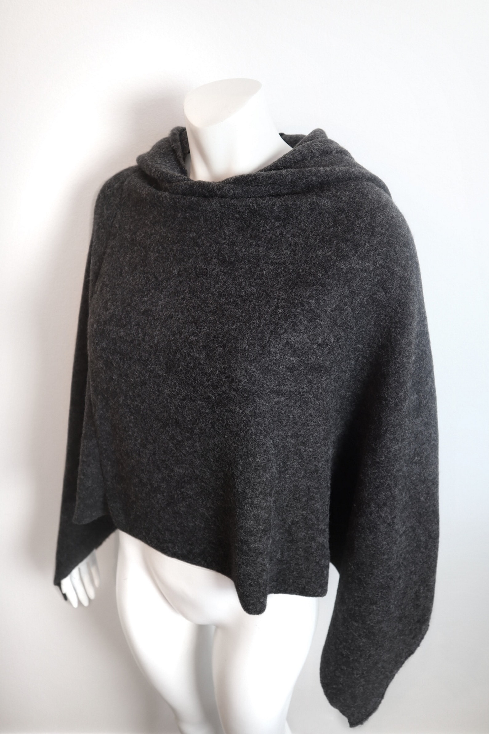 Simple Hooded Poncho Sewing Pattern + Guide (3 Different Hood Shapes ...