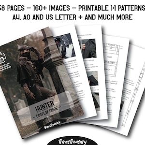 Bloodborne Hunter - Cosplay Guide + Patterns (sizes XS - 2XL - A4, A0 ...