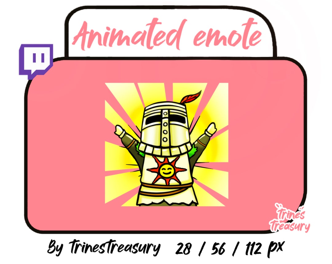 Animated Solaire Praise the Sun Emote for Twitch/discord/youtube Etc ...