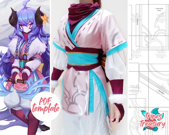 Kimono cinturón y patrón de arco para Spirit Blossom Kindred - Etsy México