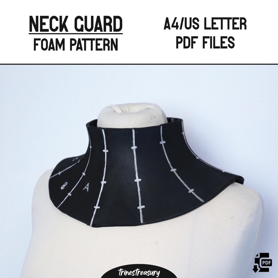 Neck Guard/gorget Pattern + Guide - A4 and US Letter - Instant Digital ...