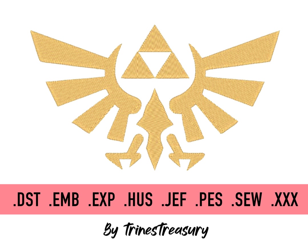 Triforce Embroidery Design - 5 Different Sizes - Instant Digital ...