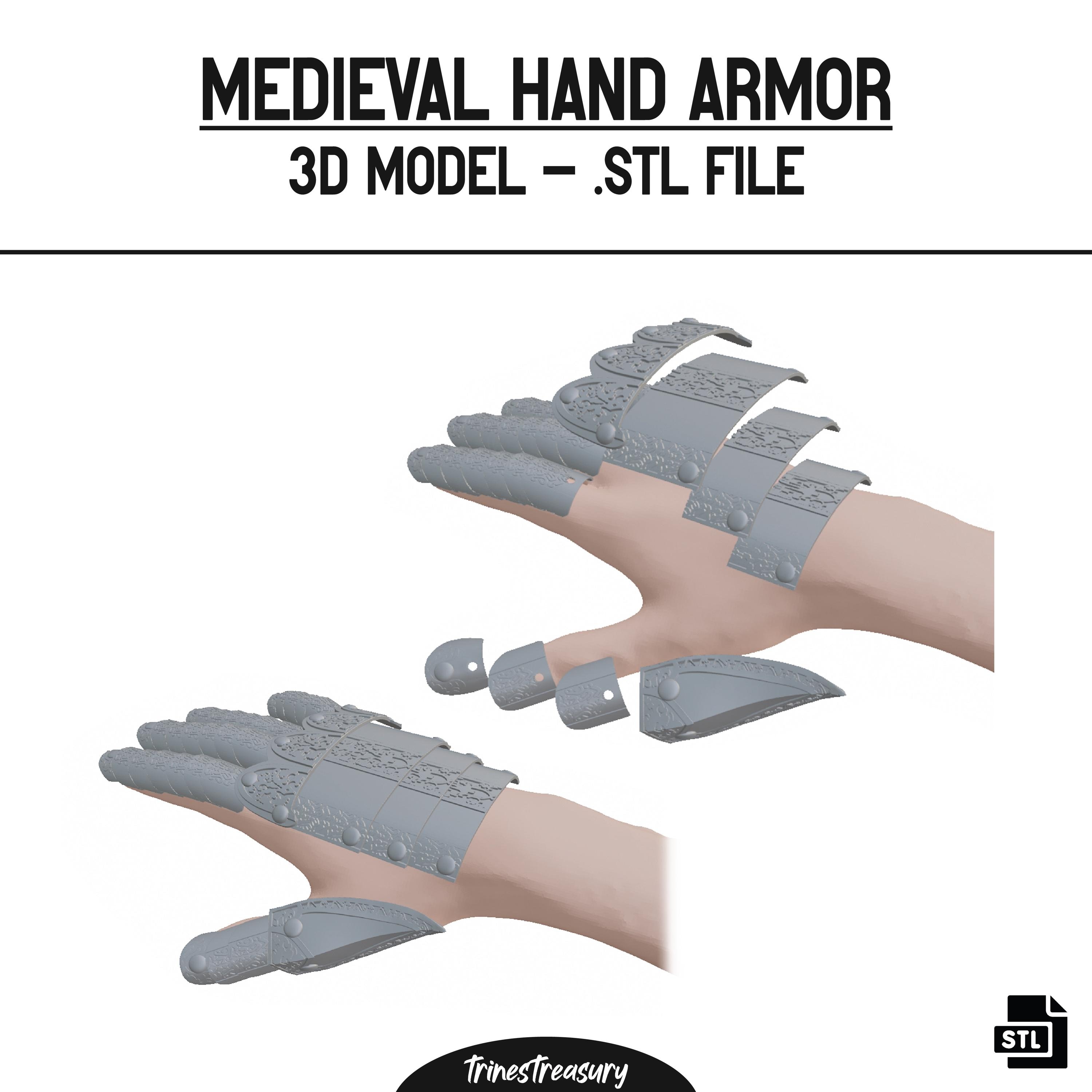 Medieval Hand Armor 3D Models - STL Files for 3d/resin Printing - Etsy