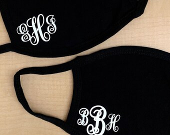 Custom Embroidered Monogram Face Mask Personalized Fancy Mask - Etsy
