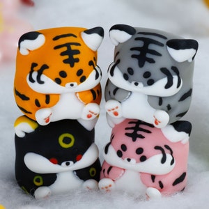 Cute Tiger Animal Artisan Keycap - Cat Keycaps - Perfect Handmade Gift ...