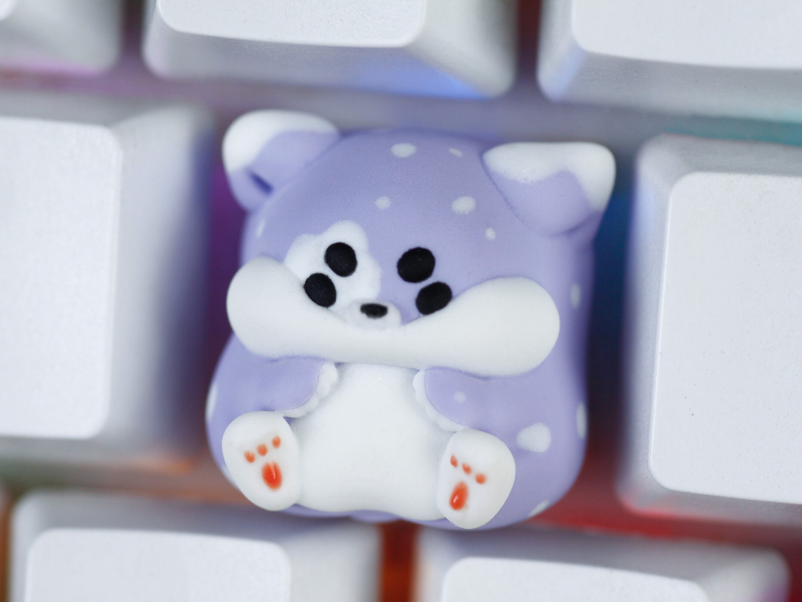 Pastel Keycap Set - Artisan Cat Keycap - Handmade Accessories for Your ...