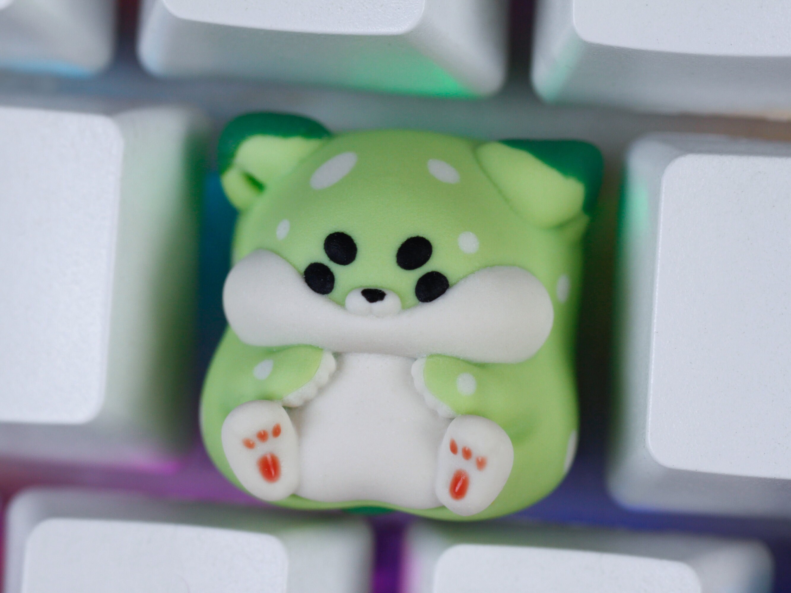 Pastel Cat Keycap Set: Handmade Kawaii Keyboard Accessory - Etsy