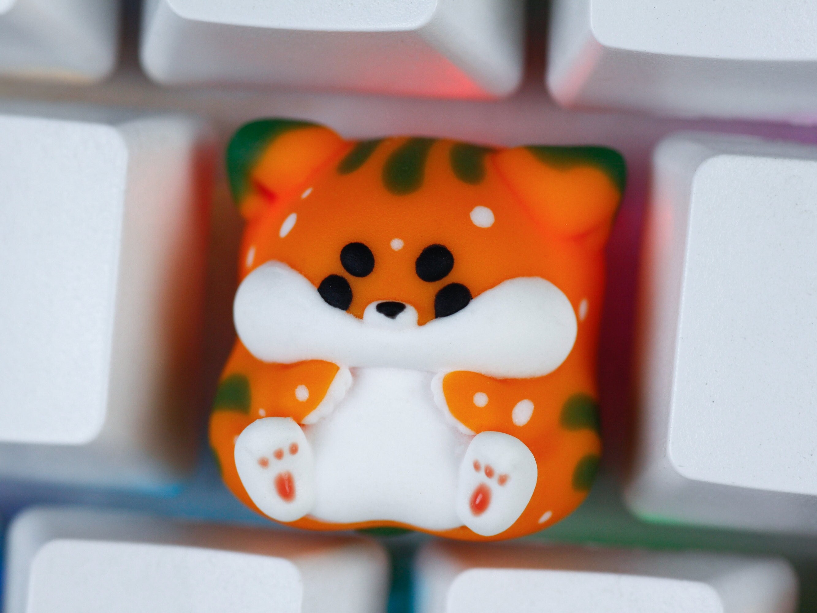Animal Keycap Set - Artisan Cat Keycap - Accessories for Mechanical ...