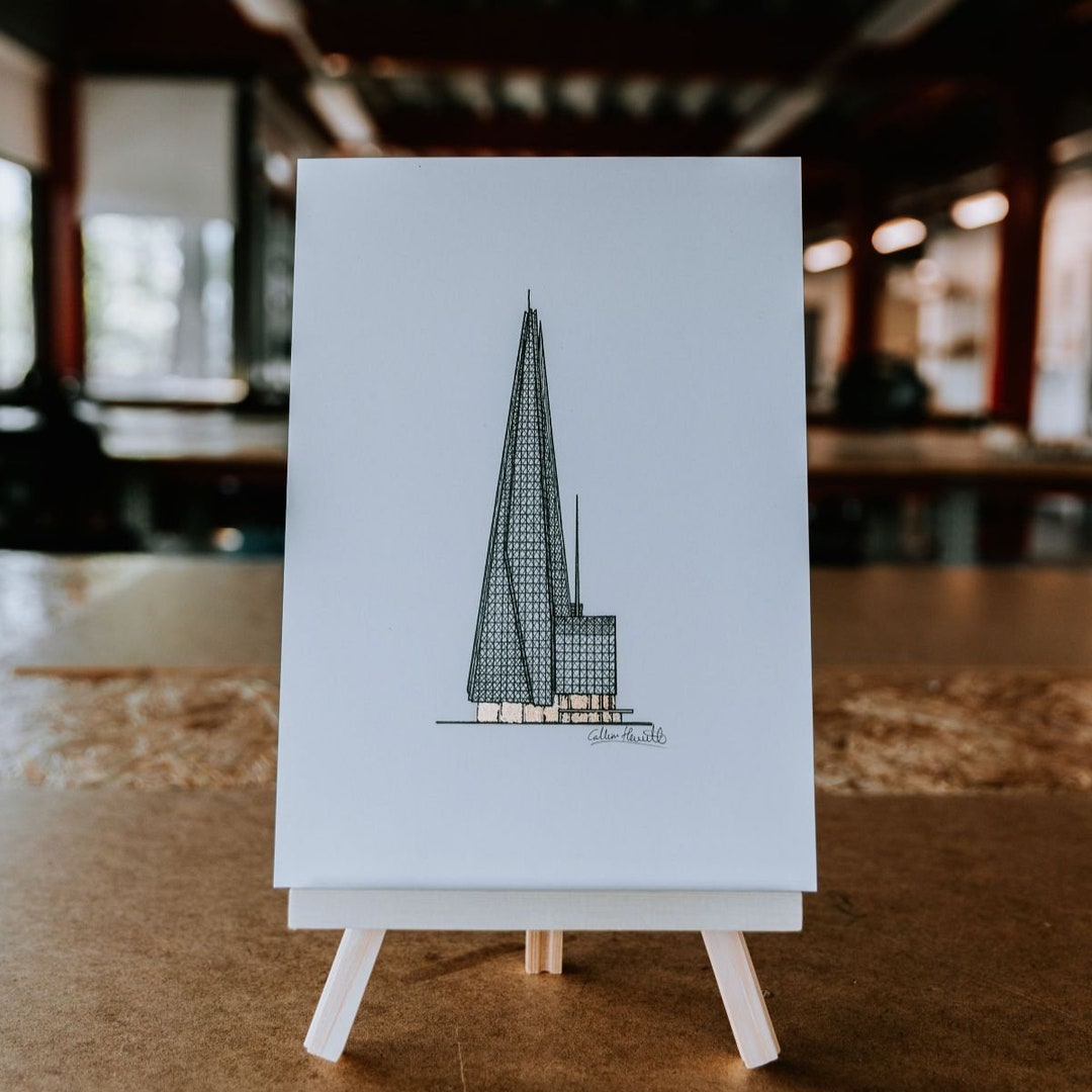 The Gold Leaf Shard Artwork, Gold Leaf London Wall Art, London ...