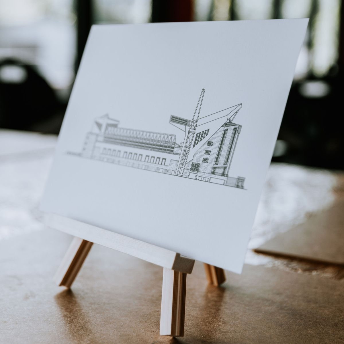 Anfield Print, Anfield Stadium Print, Anfield Art Print, Anfield ...
