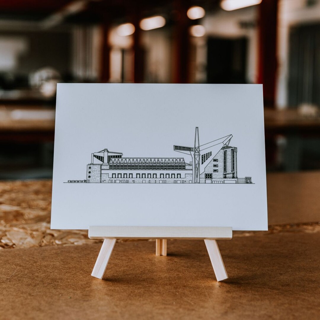 Anfield Print, Anfield Stadium Print, Anfield Art Print, Anfield ...