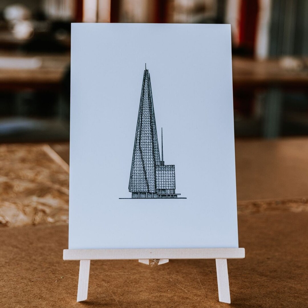 The Shard Wall Art, Architecture Print, London Gift, Architectural ...
