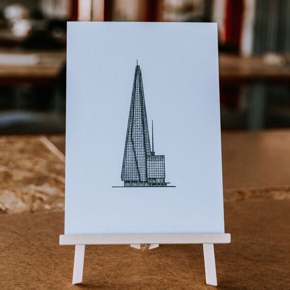 The Shard Wall Art Architecture Print London Gift - Etsy UK