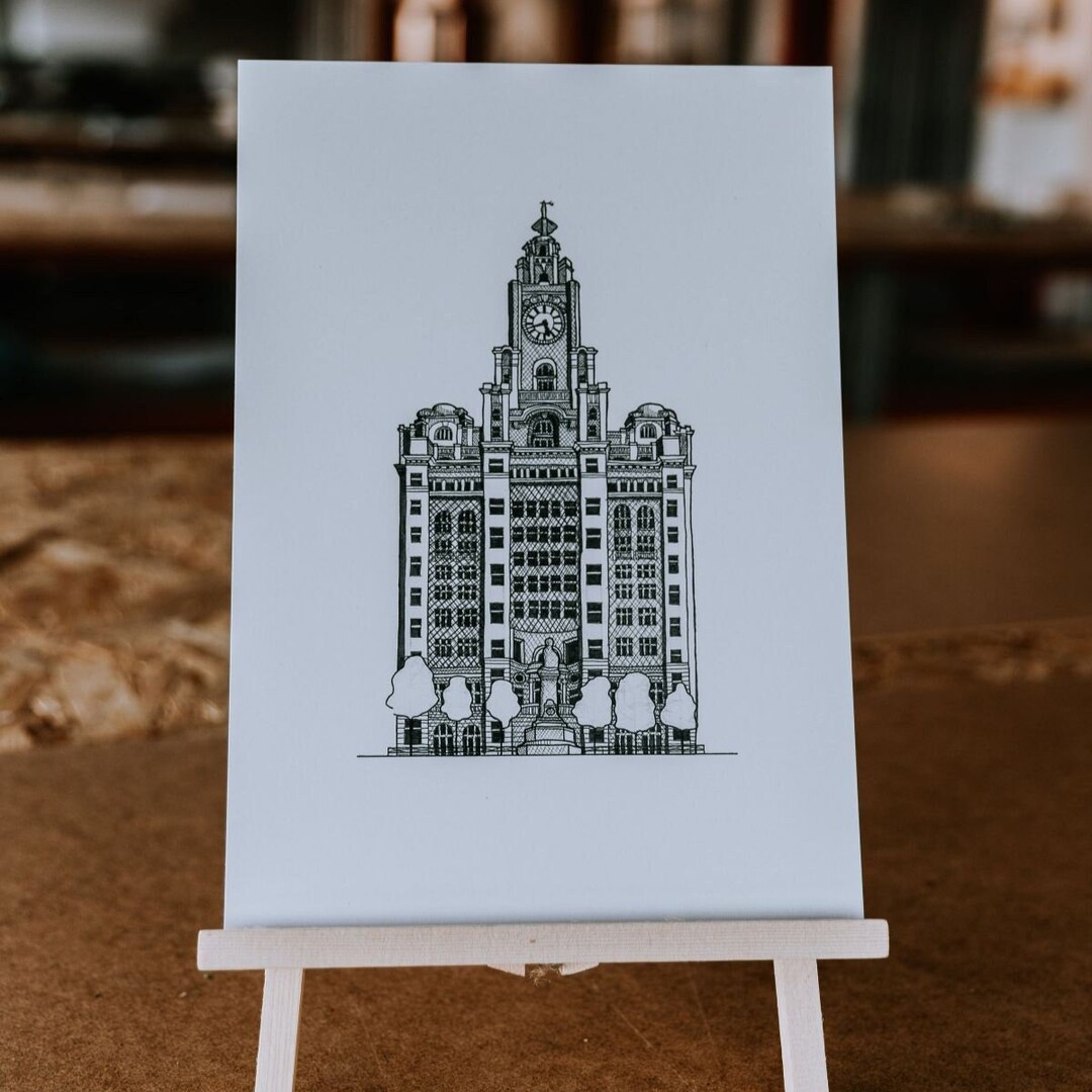 Liver Building Print Liverpool Gift Liverpool Architecture - Etsy