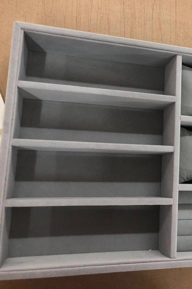 Customized Jewelry Organizer Velvet Tray Drawer Inserts - Etsy